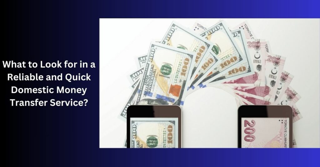 What to Look for in a Reliable and Quick Domestic Money Transfer Service?